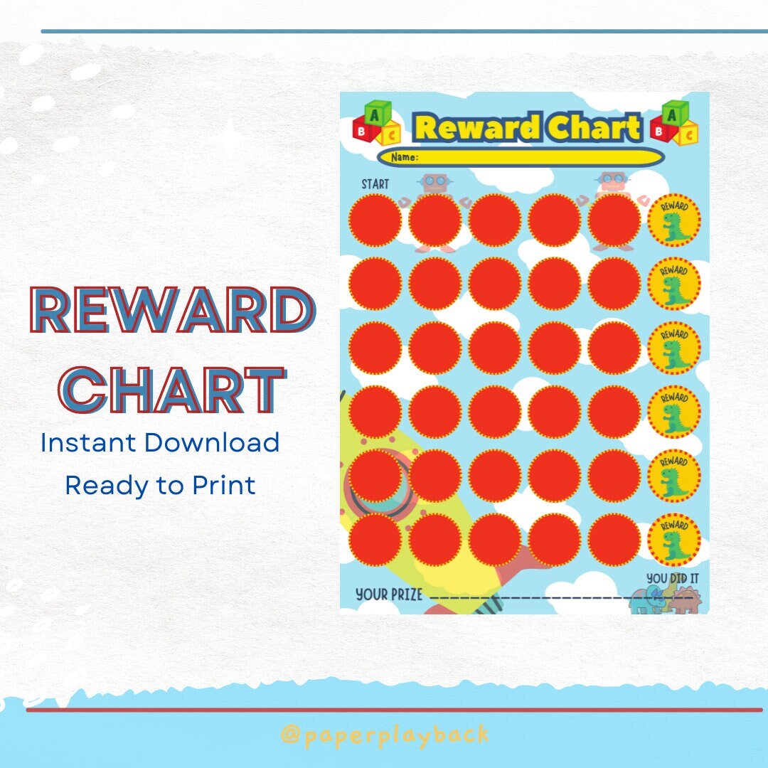 Toy Story Reward Chart, Toddler Potty Chart, Reward Chart Printable ...