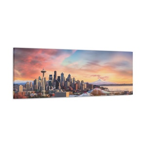 Ultrawide Seattle Skyline Canvas Print - Urban Elegance for Your Space ...