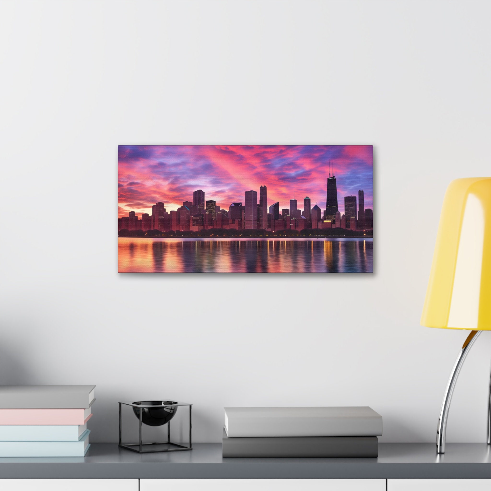 Ultrawide Chicago Skyline Canvas Print Cityscape Elegance for Your ...