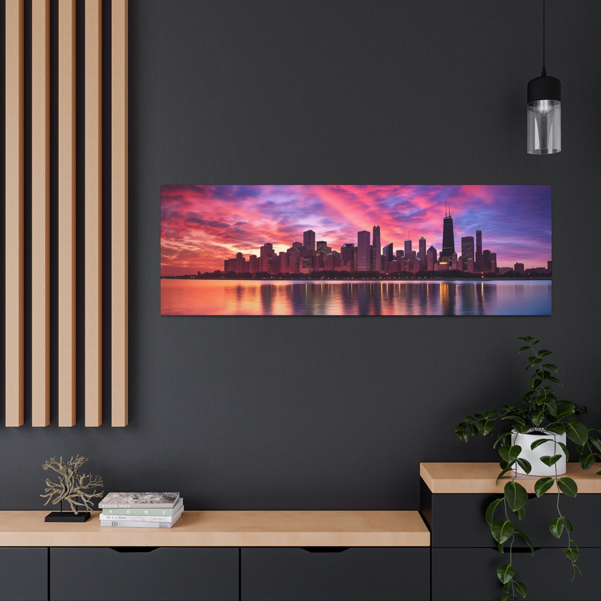 Ultrawide Chicago Skyline Canvas Print - Cityscape Elegance for Your ...
