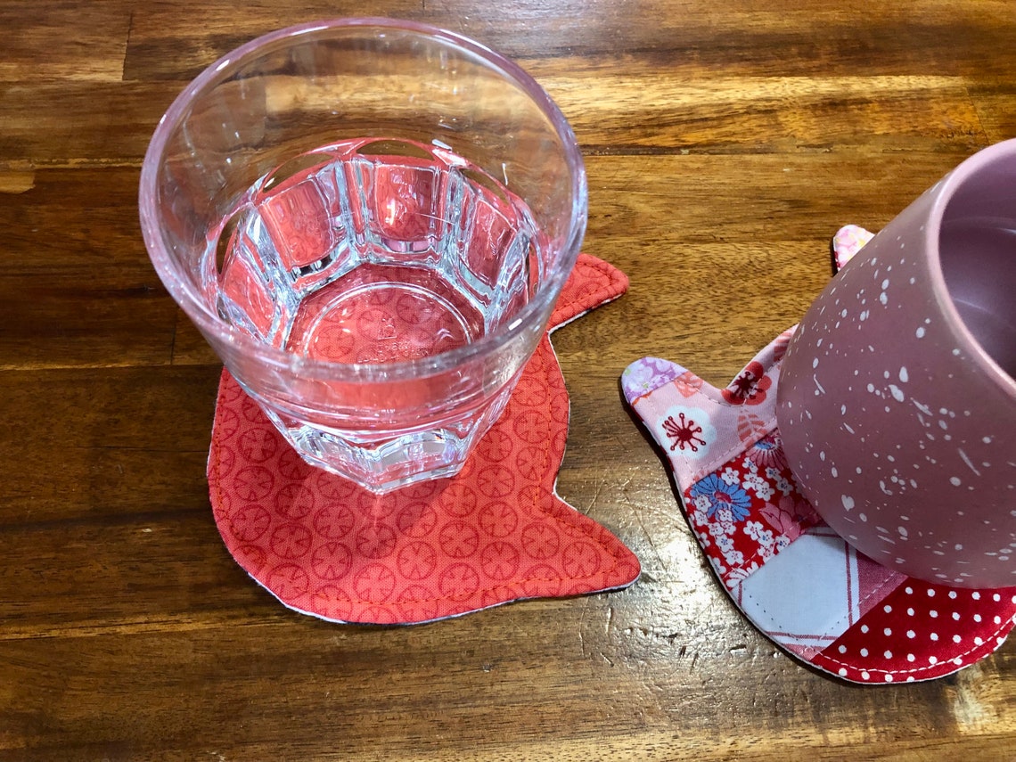Cat Coaster PDF Sewing Pattern L Coaster Sewing Pattern L Cat Coaster L ...