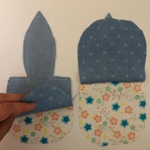 Mini Bunny Bag Sewing Pattern L Treat Bag Sewing Pattern L Bunny Ears ...