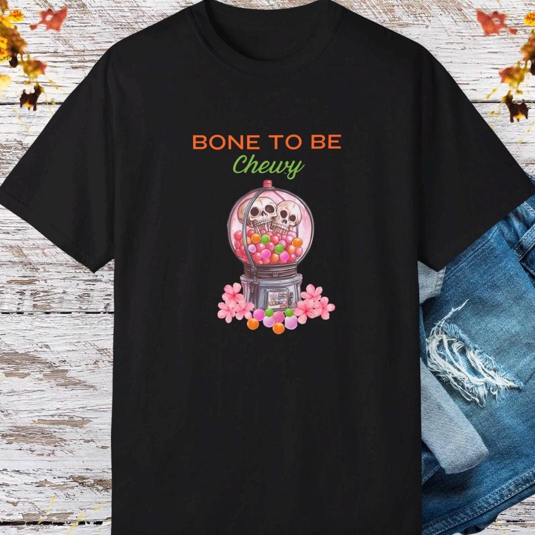 T-shirt Skeleton Gumball Machine Halloween Tee Shirt Comfort T-shirt ...