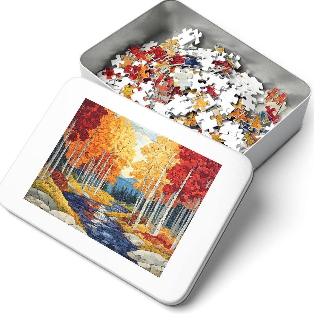 Jigsaw Puzzle: Autumn Path Scenic, 30-1000 Piece Puzzle, Fall Landscape ...