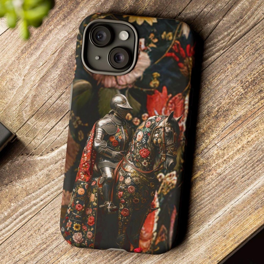 Renaissance Knight on Horse Phone Case: Iphone, Galaxy, Pixel Gift For ...