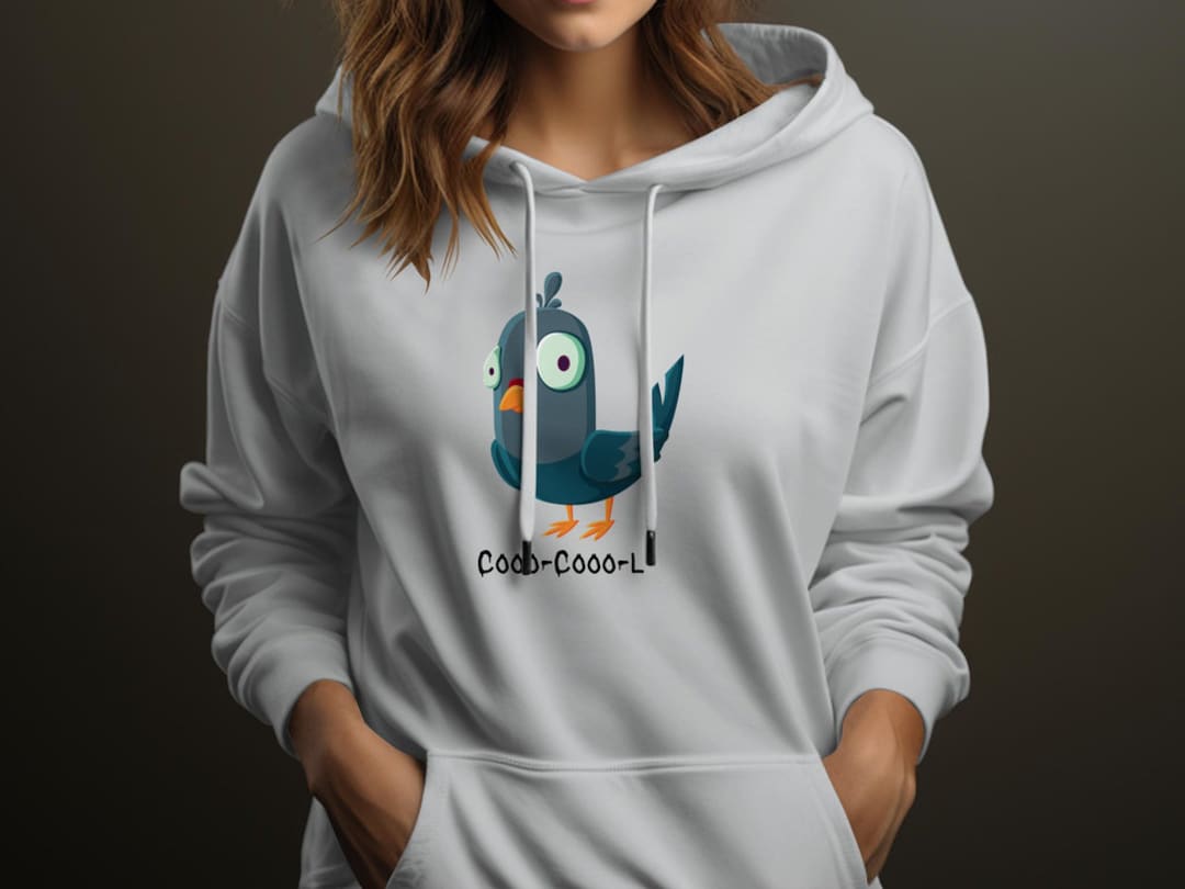 Pigeon Hoodie, Bird Enthusiast Sweater With Our Cooo-cooo-l Design ...
