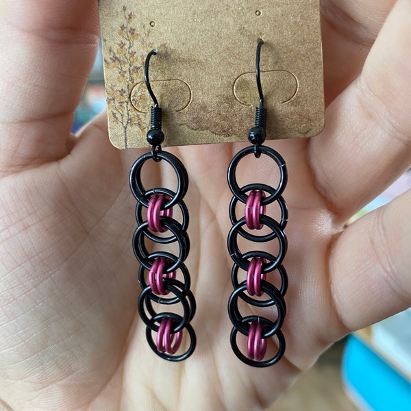 Chainmail Earrings - Etsy