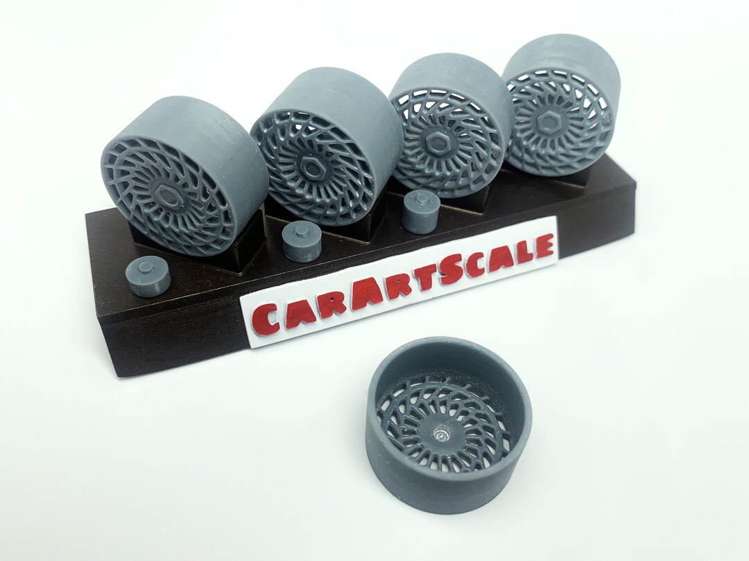 1/24 3D Printed Custom Design Rims 3 Kits of Spacers Included - Etsy