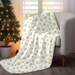 Snowflake Blanket, Gold Snowflake Blanket, Snowflake Throw, Living Room ...