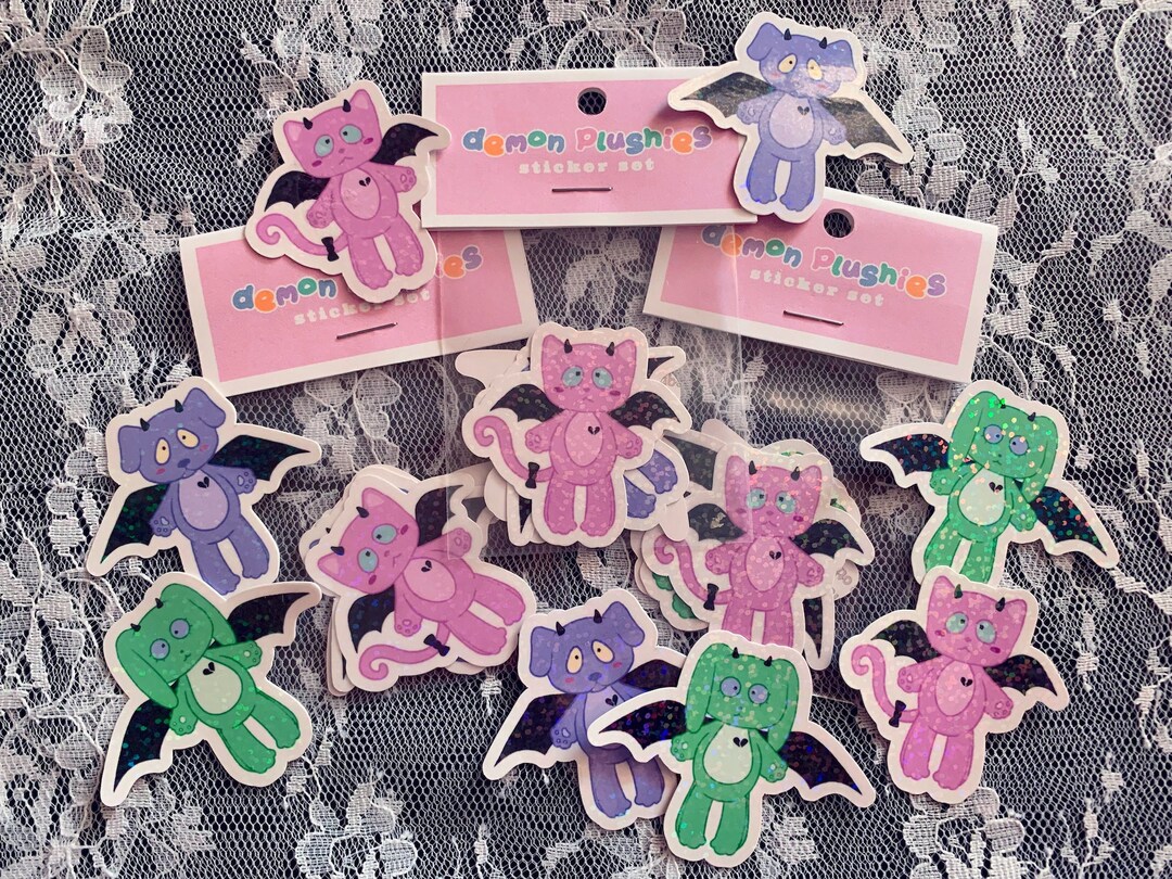 Demon Plushies Sticker Pack - Etsy