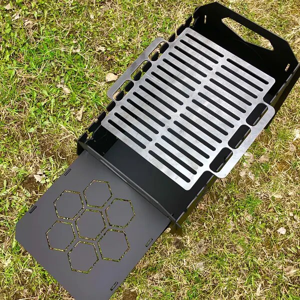 Forged Collapsible Mangal 3.5 Mm Steel With Functional Grill-grate and ...