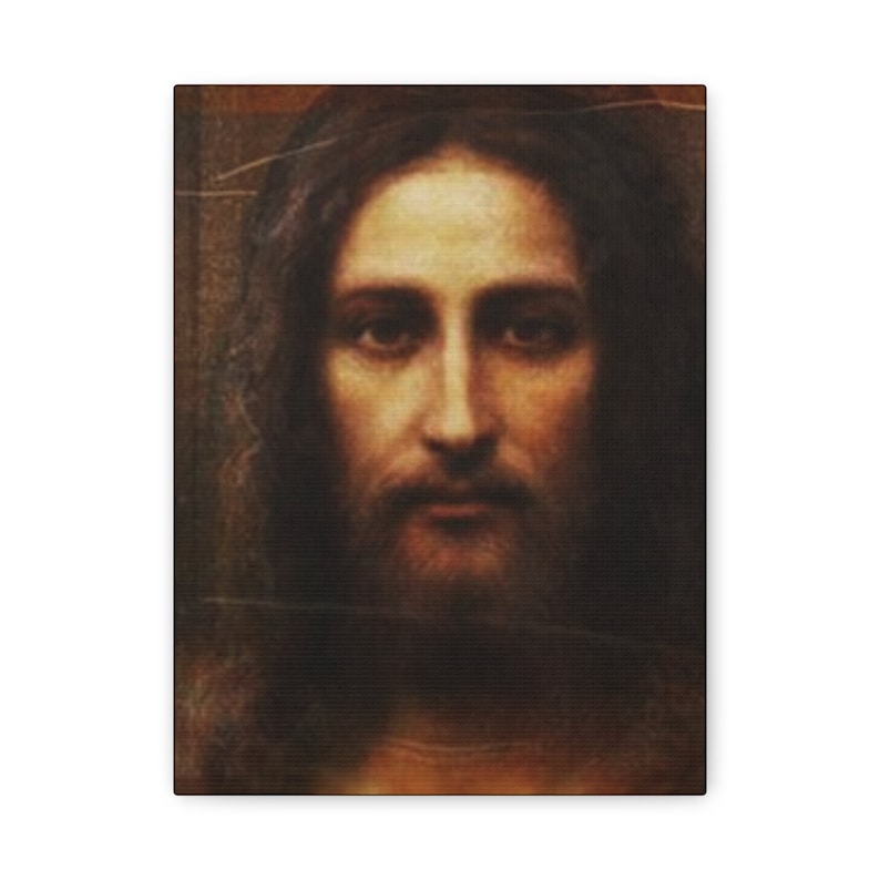 Holy Face of Jesus Wall Hanging 9x12, Holy Face of Jesus Canvas ...