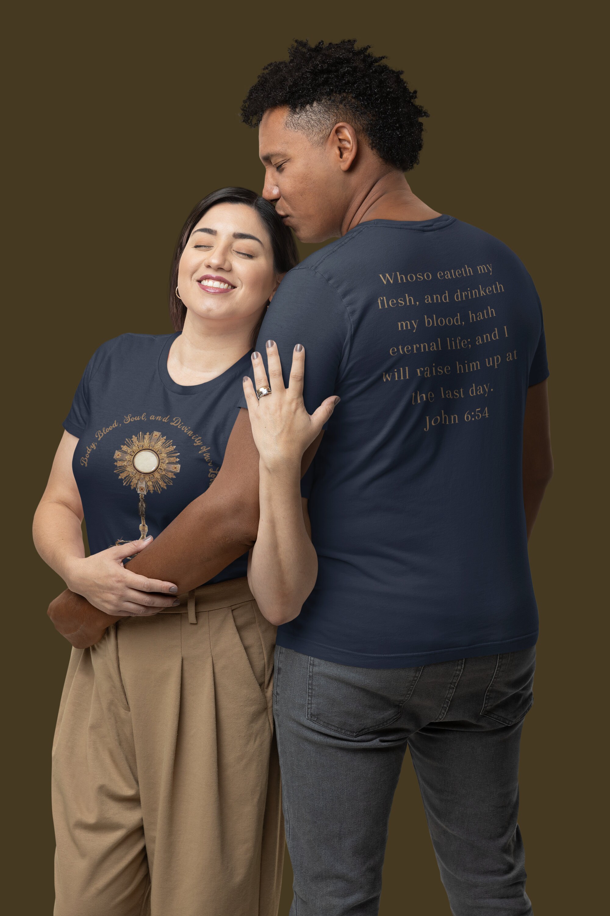 Eucharist T-shirt, Body Blood Soul and Divinity T-shirt, Traditional ...