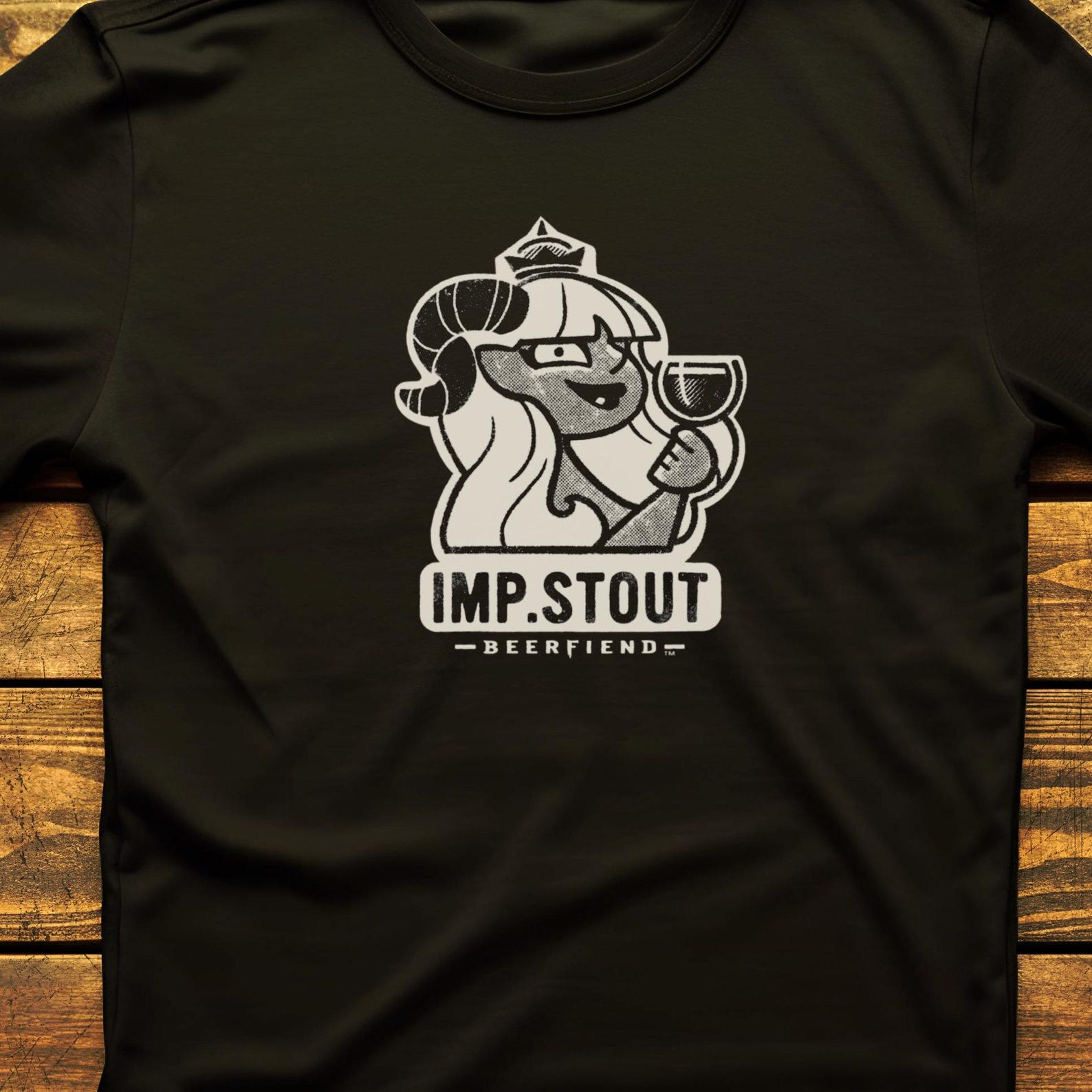 Imperial Stout Beerfiend Graphic T-shirt, Craft Brewery Beer Themed Men ...