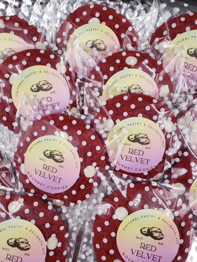 Ruby Red Velvet Cookie - Etsy