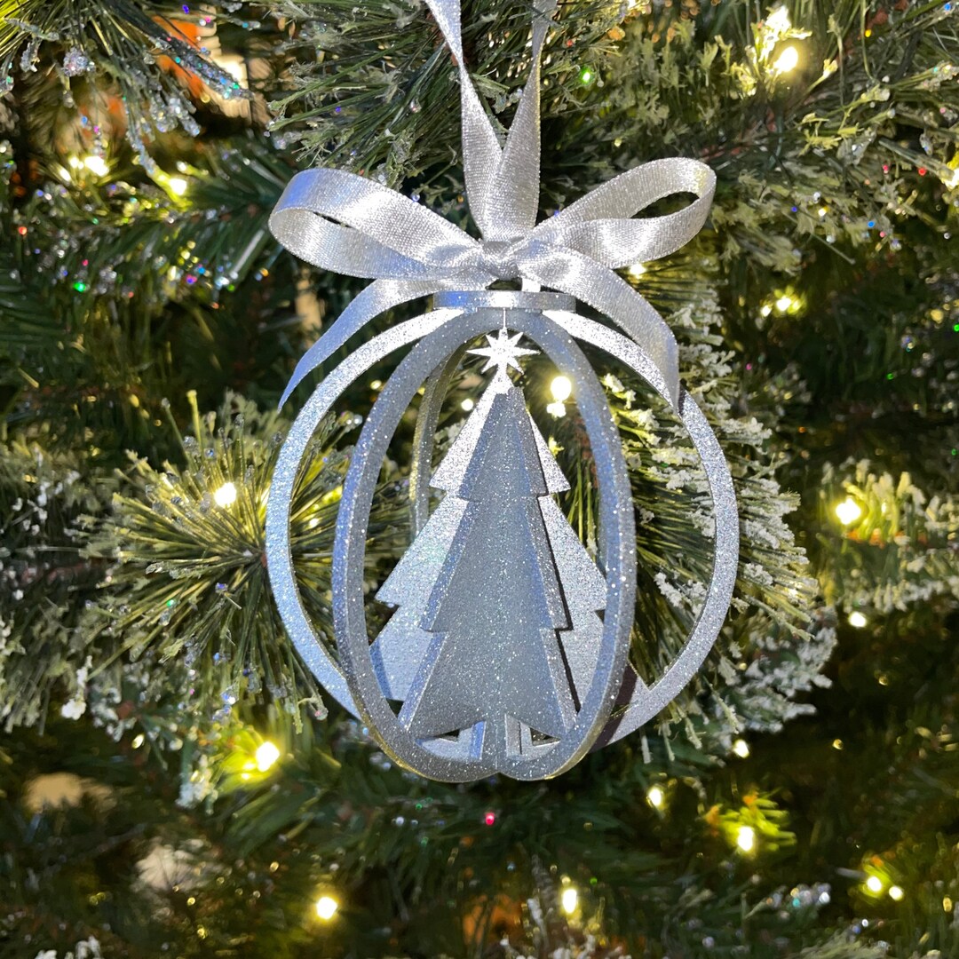 Sparkly 3D Christmas Tree Ornament - Etsy