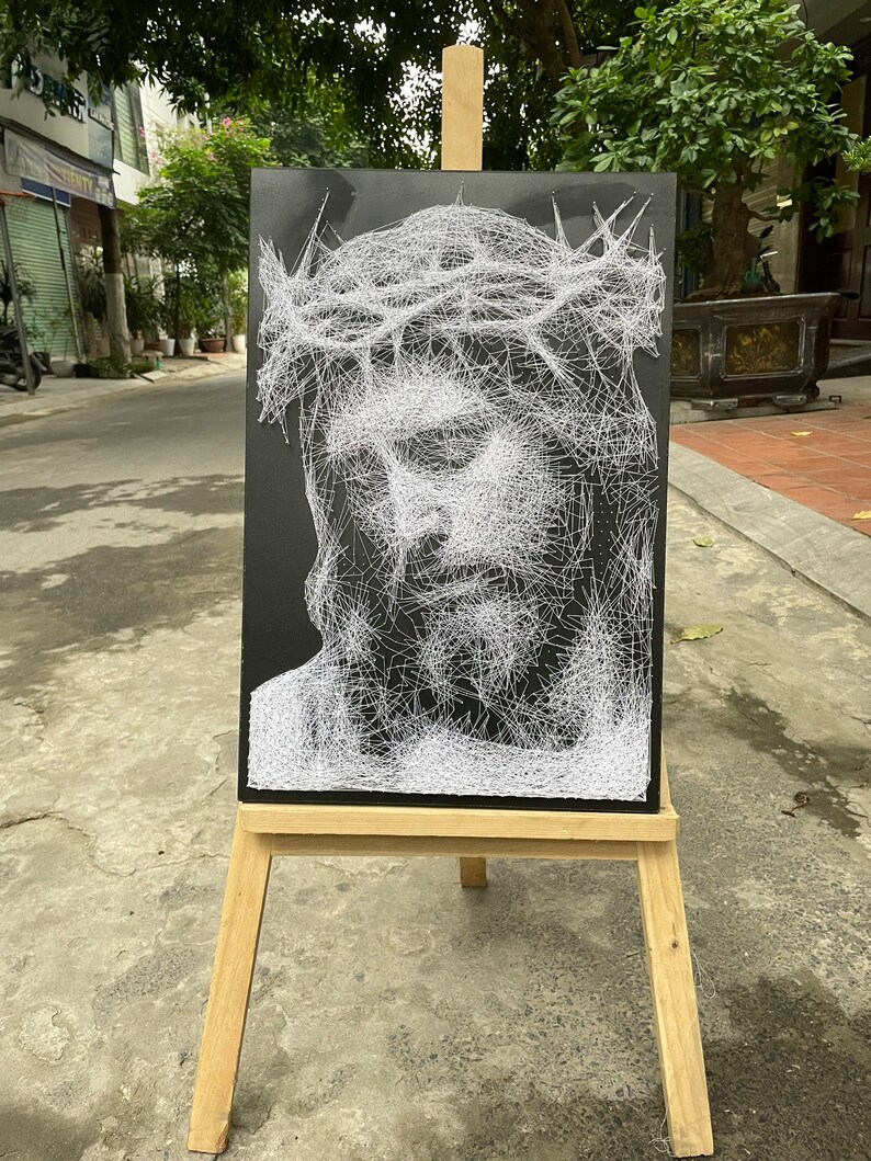 Jesus's Crown of Thorns String Art - Etsy