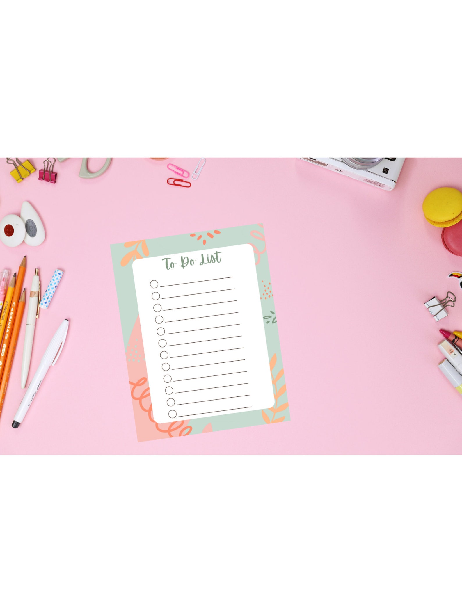 Simple Digital TO-DO List to Mark Important Events of the Day on Your ...