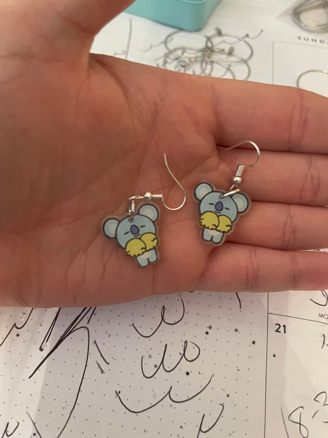 Bt21 Koya Earrings - Etsy