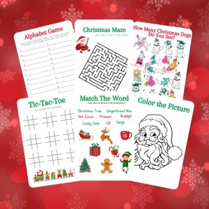Printable Christmas Activity Book Filled With A Variety of Christmas ...