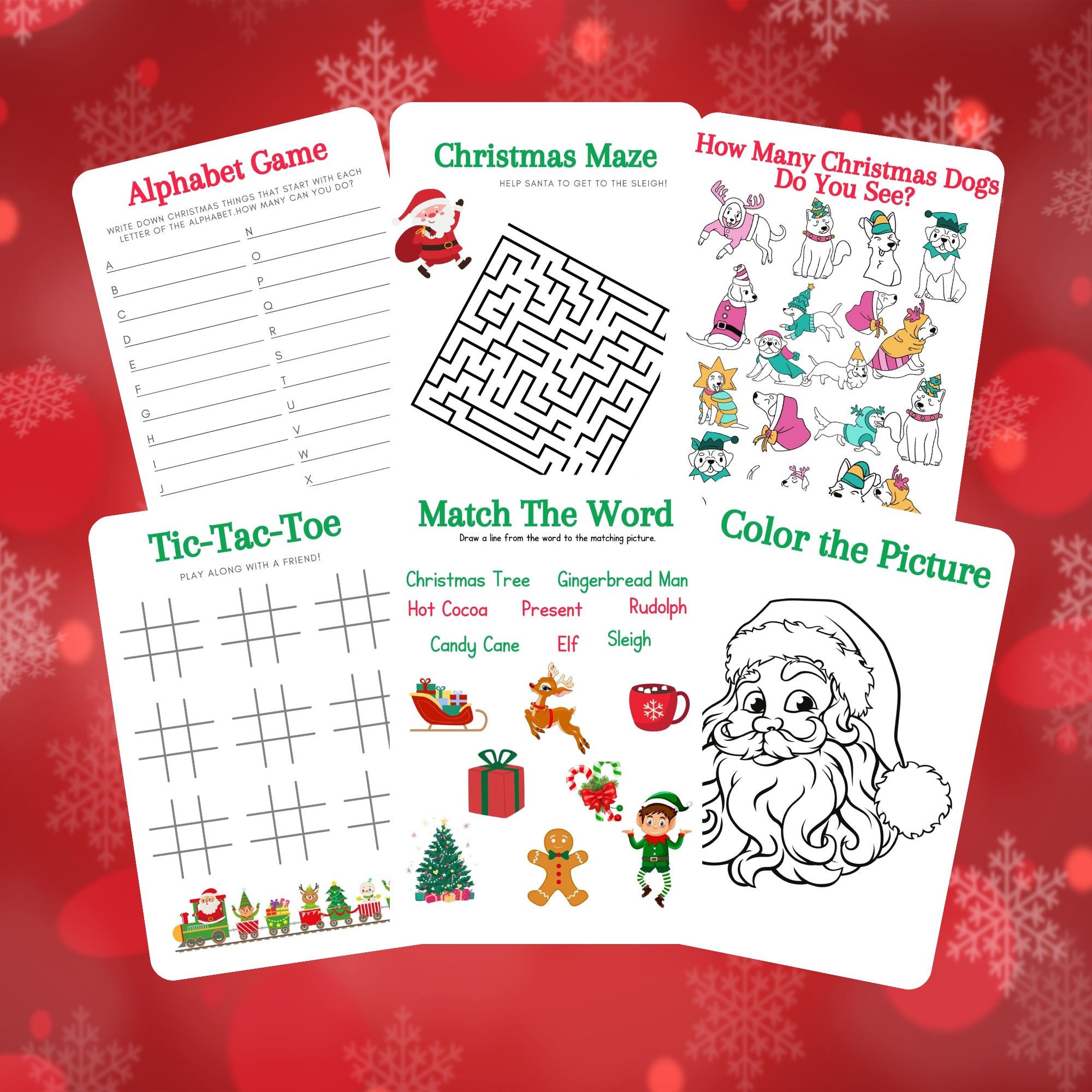 Printable Christmas Activity Book Filled With A Variety of Christmas ...
