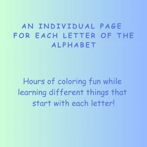 Printable Learning Alphabet Coloring Sheets - Etsy