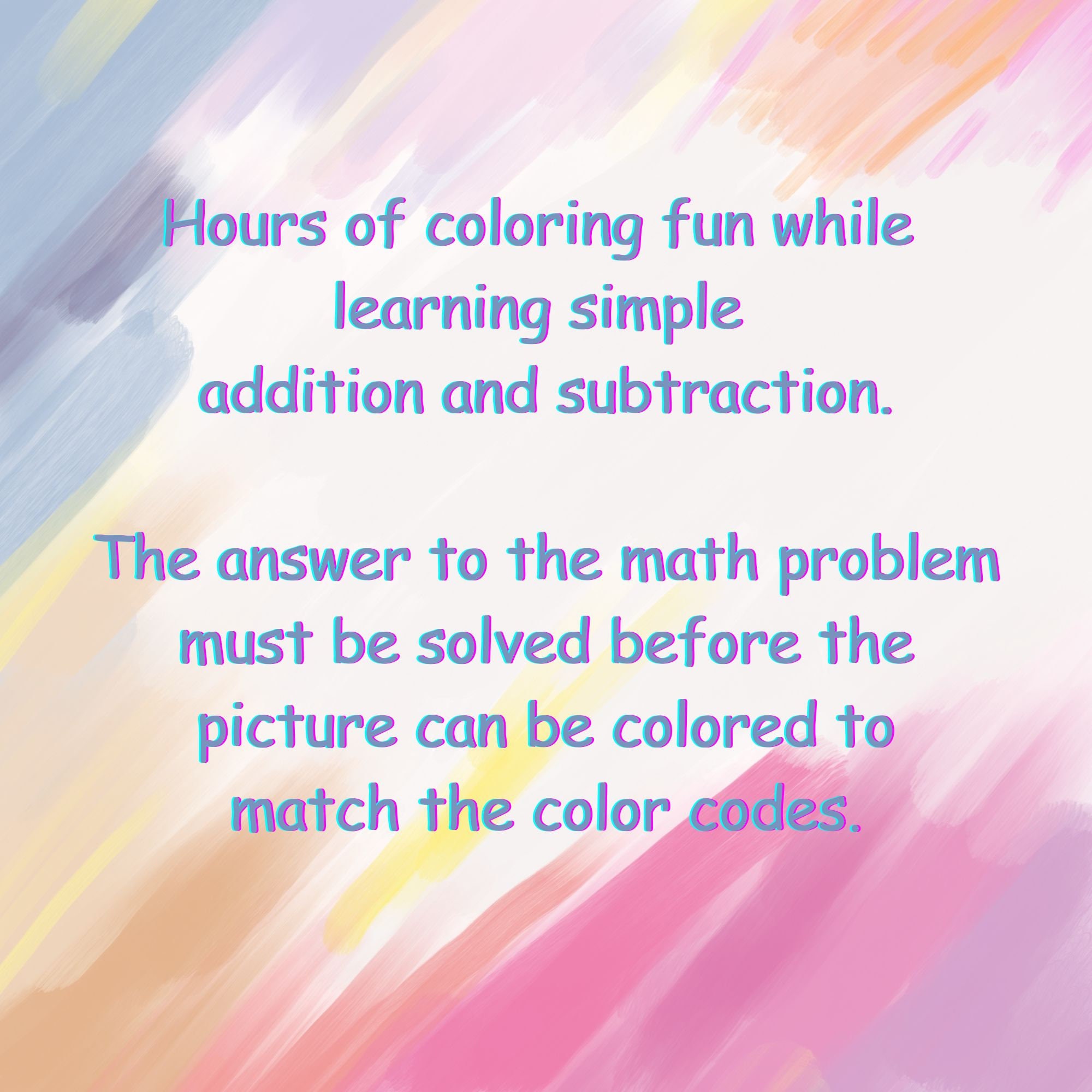 Math Coloring Sheets, Answer the Addition and Subtraction Question to ...