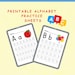 Digital Alphabet Practice Sheets, Upper and Lower Case - Etsy