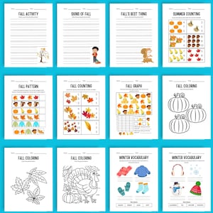 Printable "learning About the Seasons" Activity Workbook - Etsy