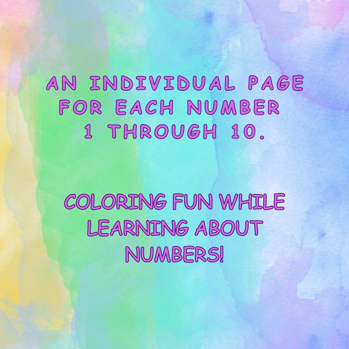 Printable Numeric 1-10 Coloring Practice Sheets, Educational and Fun ...