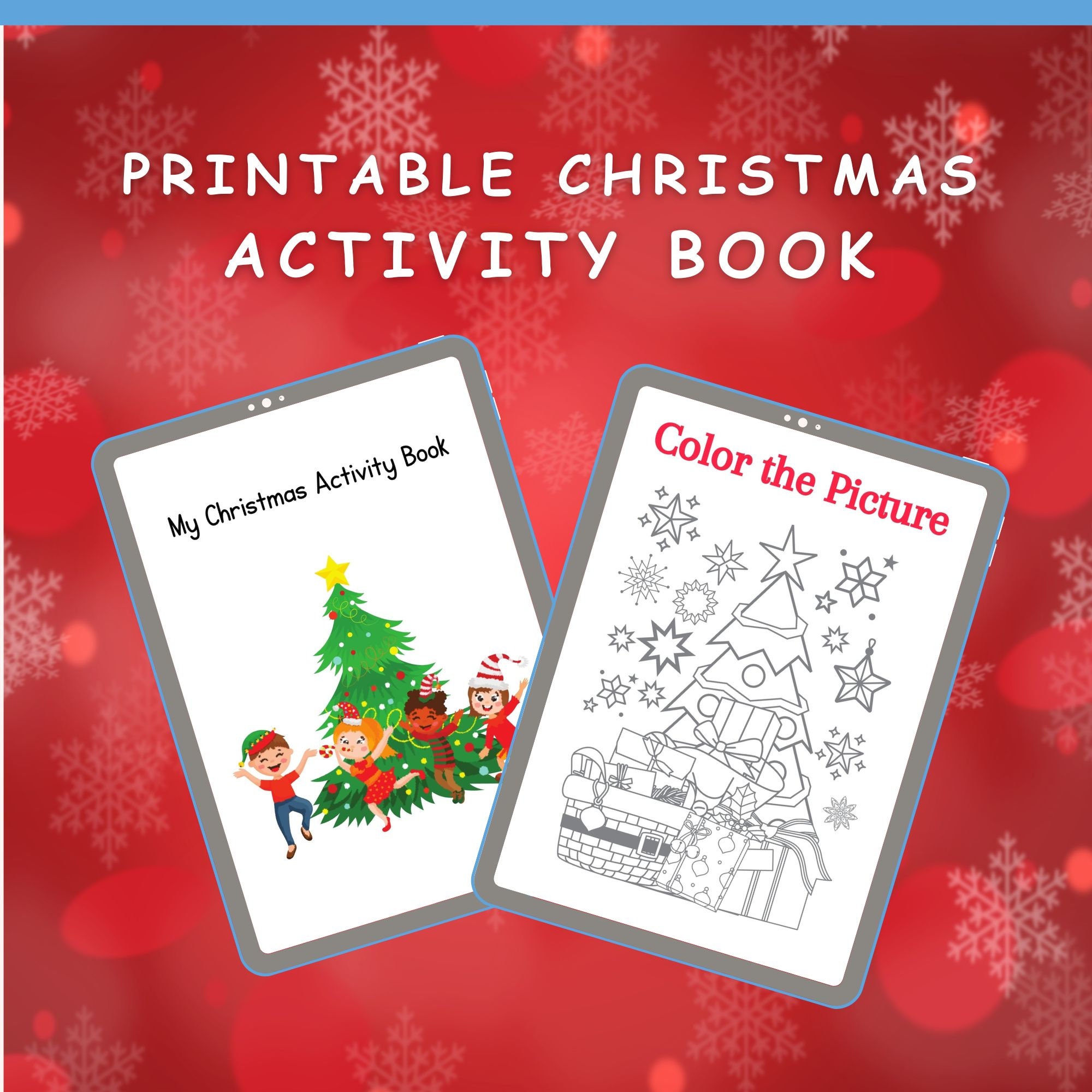 Printable Christmas Activity Book Filled With A Variety of Christmas ...