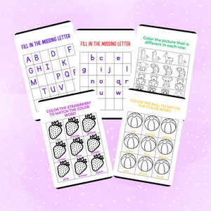 Educational Printable Fun Activity Book, Counting, Writing, Coloring ...