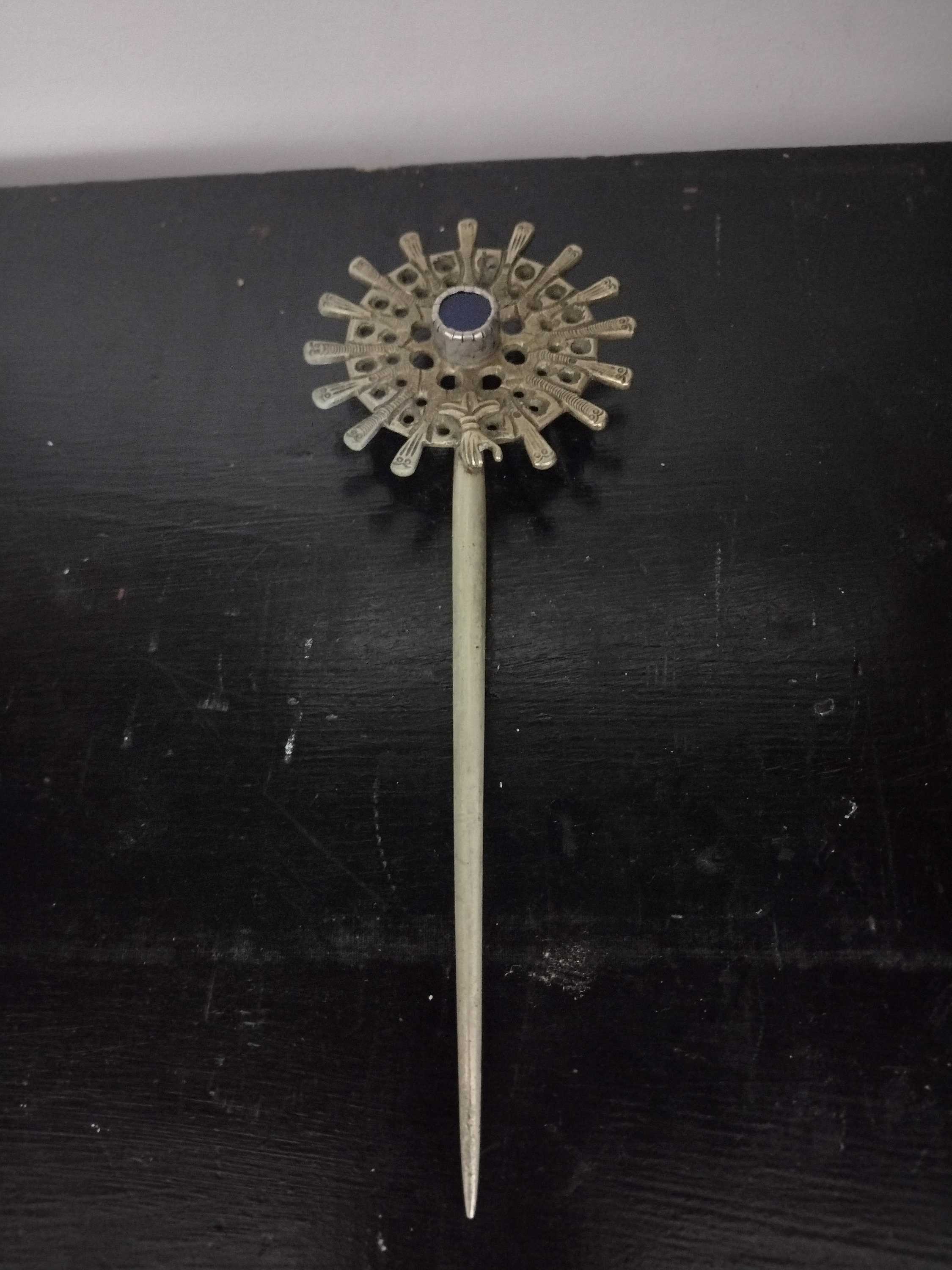 Old Spanish Colonial Tupo Brass Shawl Broach Pin - Etsy