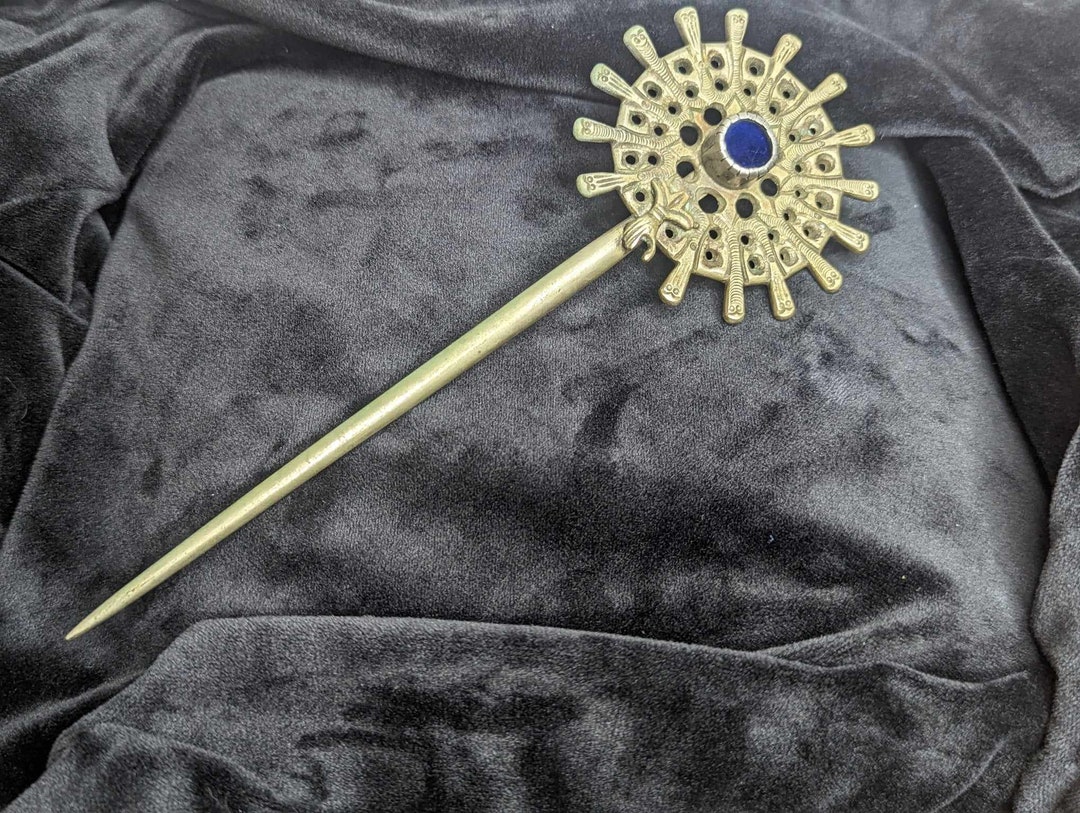 Old Spanish Colonial Tupo Brass Shawl Broach Pin - Etsy