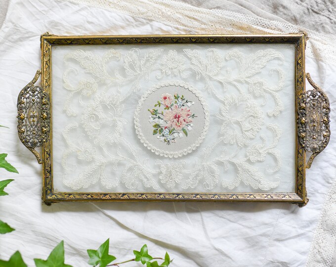 Vintage Vanity Tray Glass Butter Tray Vintage Small Vanity Tray 7 12 X 3 12 Glass Trinket