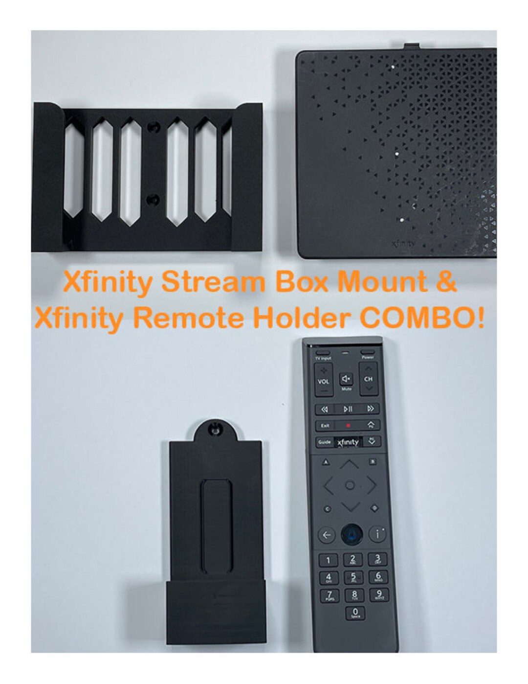 Xfinity Stream Box Mount & Xfinity Remote Holster COMBO - Etsy