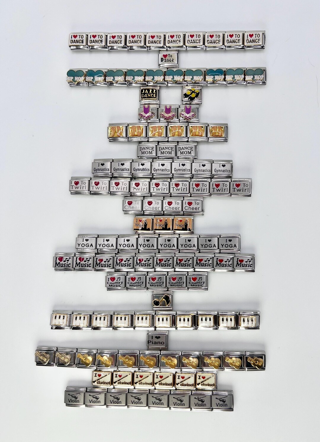 Italian Charms 9mm Dance Cheer Gymnastics Yoga Music New - Etsy