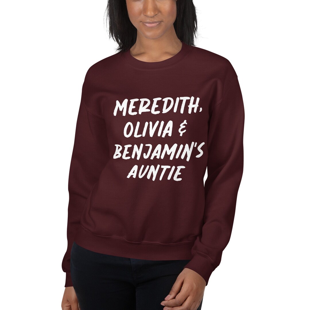 Meredith Olivia and Benjamin's Auntie Sweatshirt - Etsy
