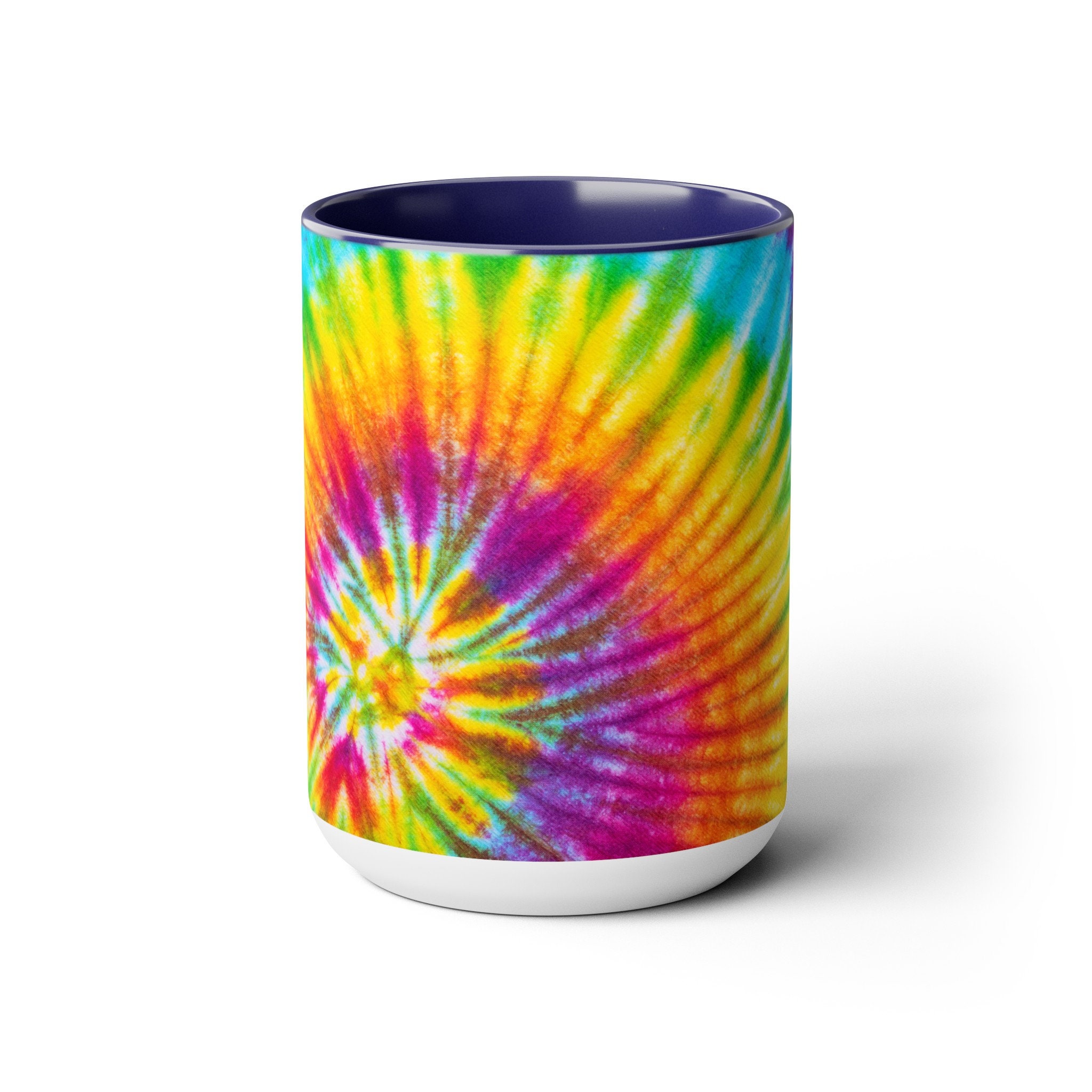 Tie Dye Multi Color Stripe Retro Ceramic Mug 15oz Popular Best Seller ...