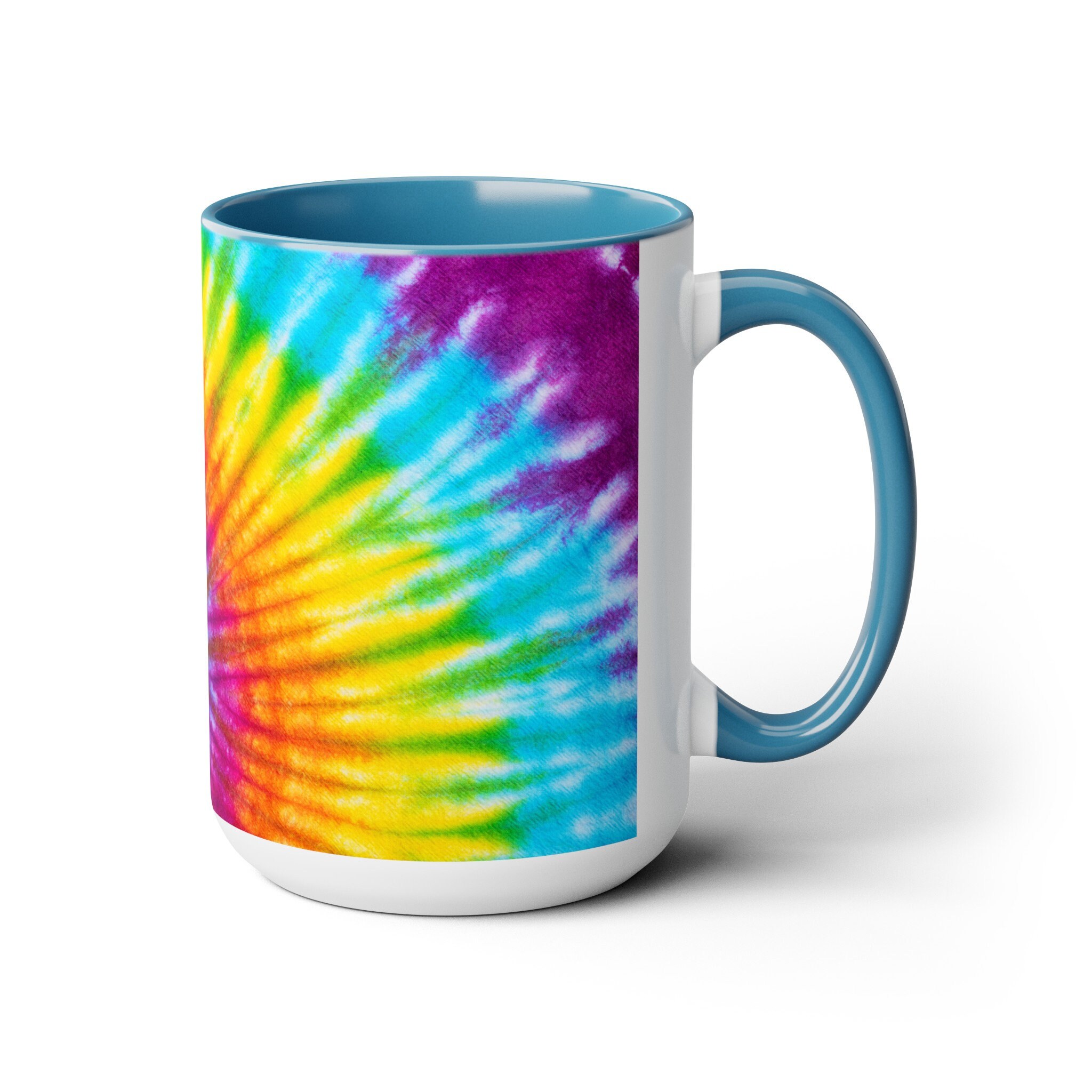 Tie Dye Multi Color Stripe Retro Ceramic Mug 15oz Popular Best Seller ...
