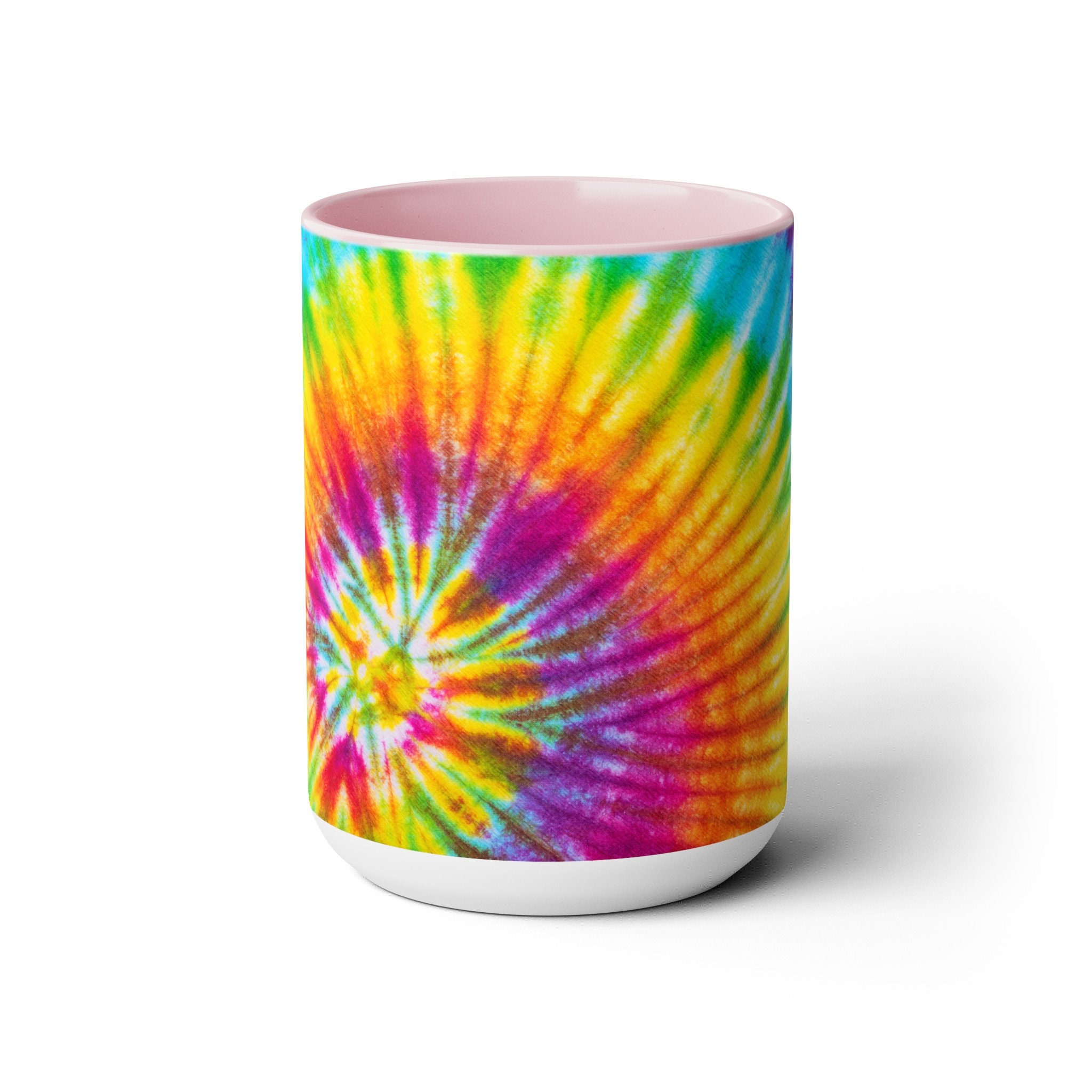 Tie Dye Multi Color Stripe Retro Ceramic Mug 15oz Popular Best Seller ...
