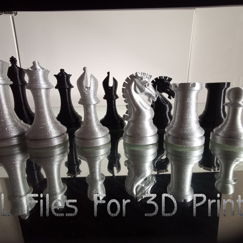 Chess Set Stl - Etsy