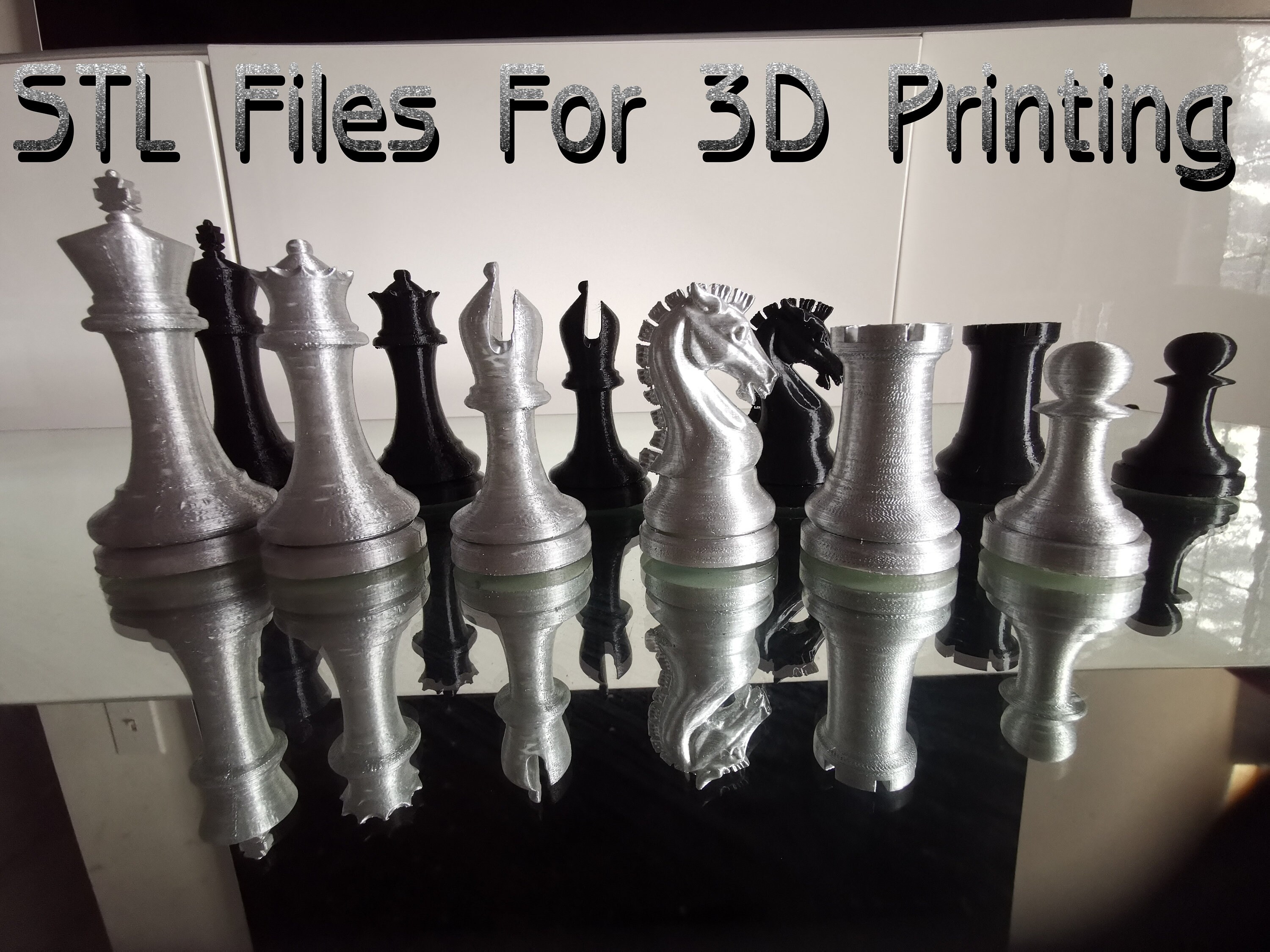 Professional Chess Pieces STL File - Etsy
