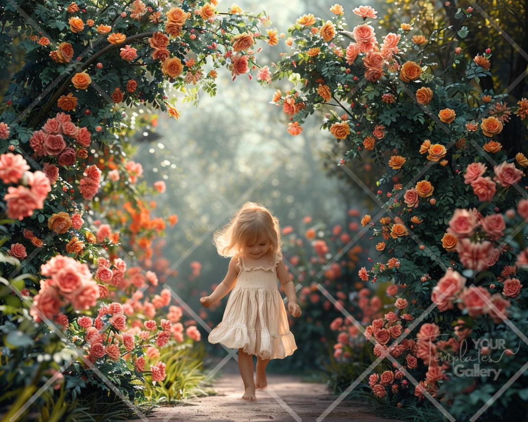 Floral Photoshop Composite, Nature Background, Spring Blooms Meadow ...