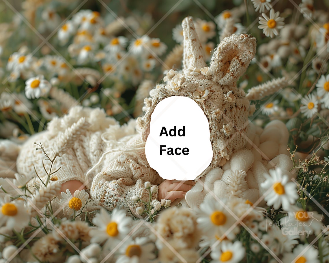 Face Insert Newborn Digital Backdrop, Newborn Photography Composite ...