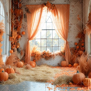 5 Autumn Digital Backdrop Bundle, Fall Digital Background for Photography, Instant Download ...