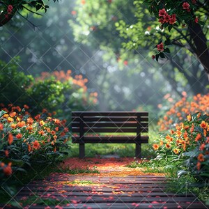 5 Serene Outdoor Digital Backdrop, Floral Photoshop Composite, Nature ...