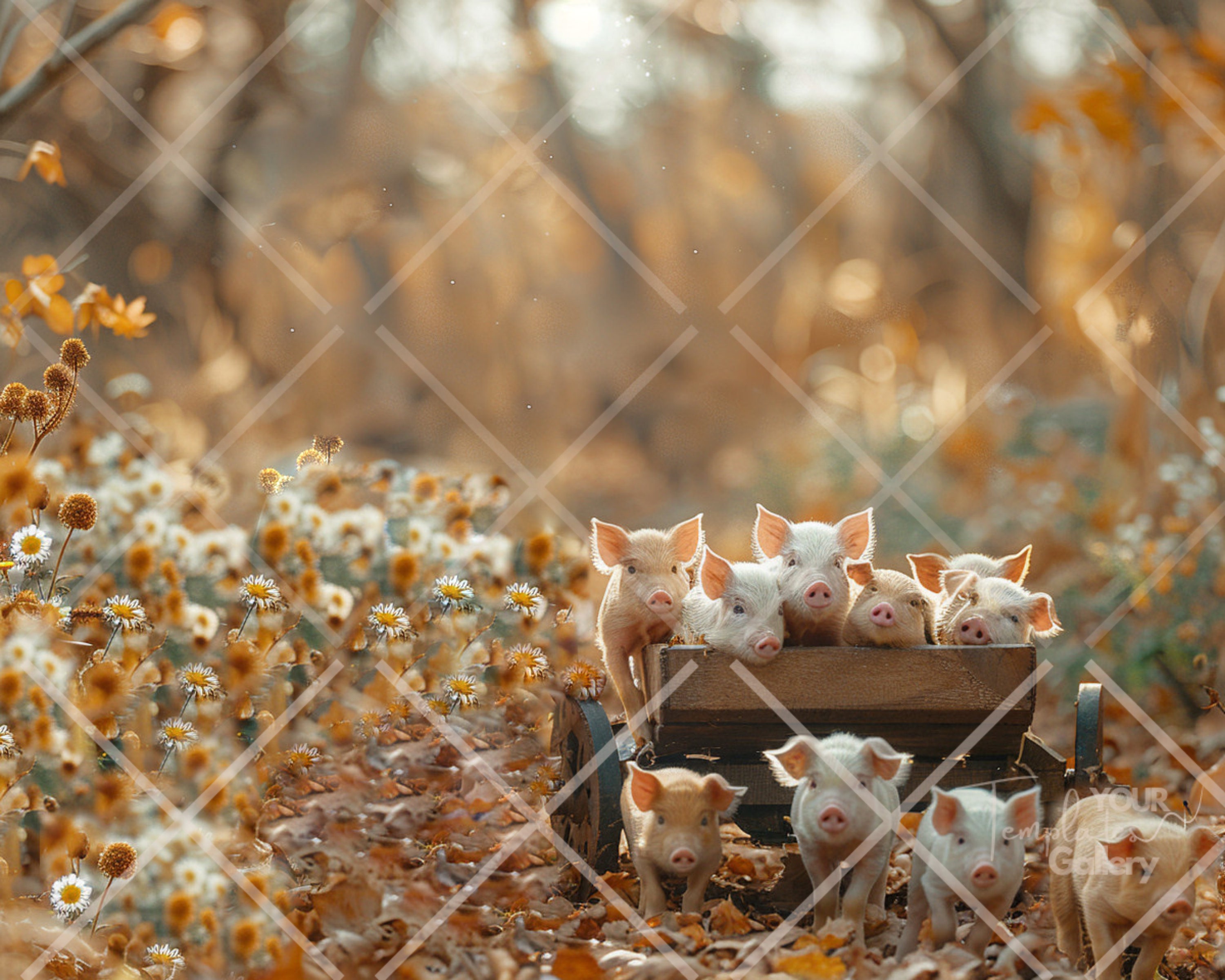 Farm Road Digital Backdrop, Path Outdoor Photo Portraits, Fall Digital ...