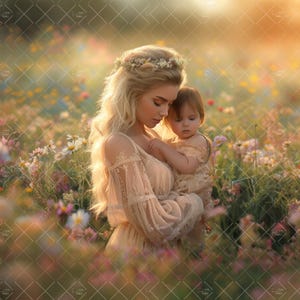 Maternity Digital Backdrop, Spring Background, Wildflowers Composite ...