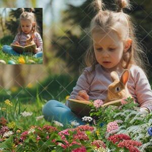 10 Flower Meadows Overlays, Foreground PNG Digital Overlays, Spring ...